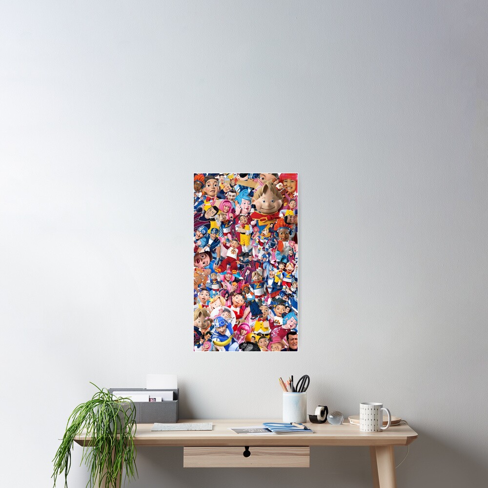 "Lazy town collage" Poster for Sale by shining-art | Redbubble