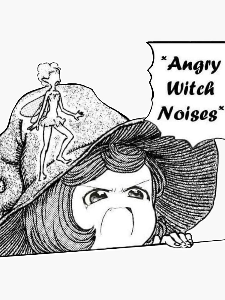 "*Angry witch noises*" Sticker for Sale by ShlebyUniverse | Redbubble