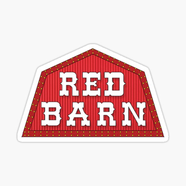 "Red Barn" Sticker by aflashback | Redbubble