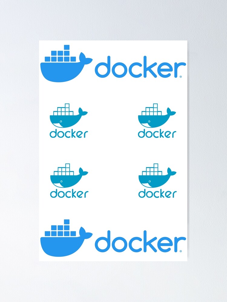 "Docker sticker pack" Poster by leesander | Redbubble