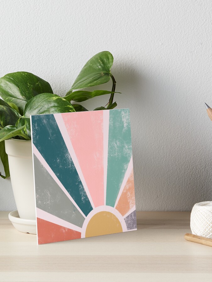 "Groovy Sunshine Background" Art Board Print for Sale by qirra | Redbubble