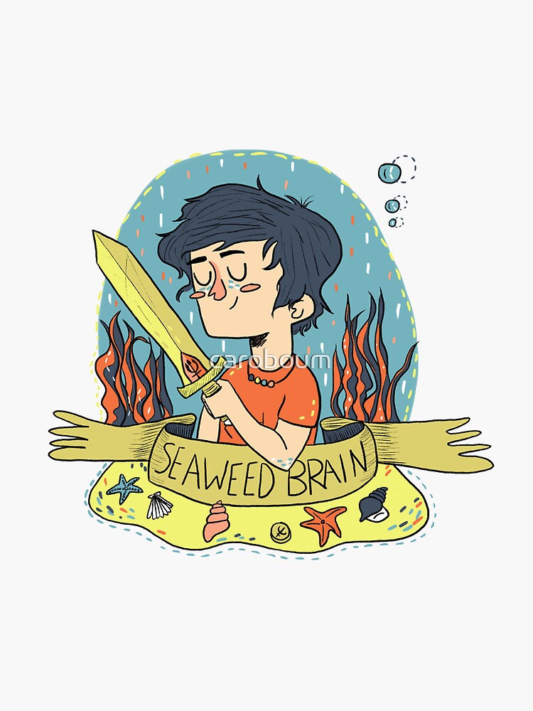 "Seaweed Brain" Sticker for Sale by caroboum | Redbubble