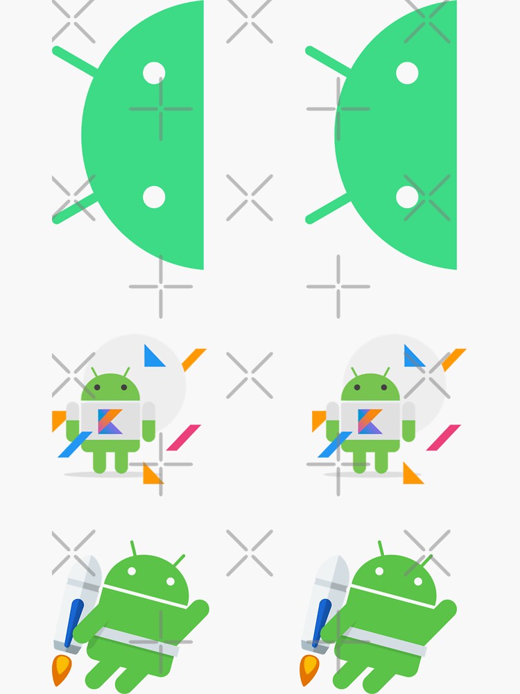 "Android sticker pack" Sticker for Sale by leesander | Redbubble