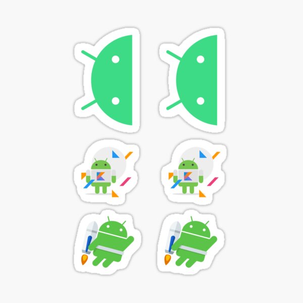 "Android sticker pack" Sticker for Sale by leesander | Redbubble