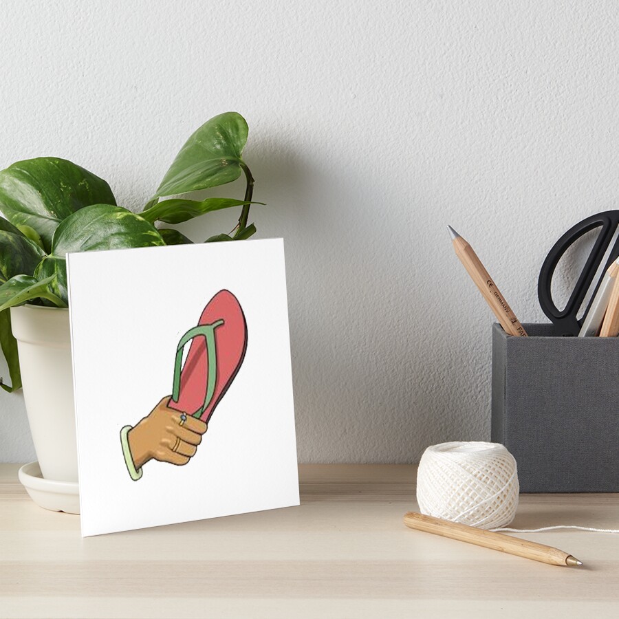 "Chancla" Art Board Print for Sale by andi0521 | Redbubble