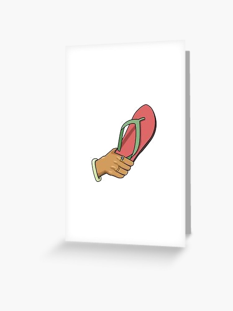 "Chancla" Greeting Card for Sale by andi0521 | Redbubble