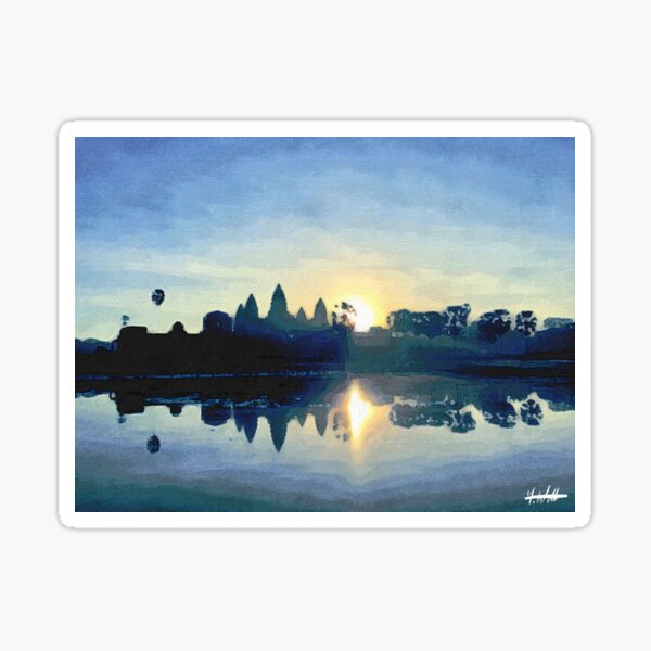 "Angkor Wat V1" Sticker for Sale by MinnieMaya | Redbubble