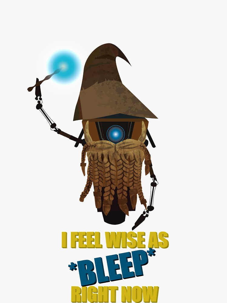 "CLAPTRAP WIZARD!" Sticker for Sale by FaustMidas | Redbubble