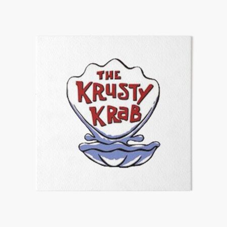 "Krusty Krab logo" Art Board Print by andi0521 | Redbubble