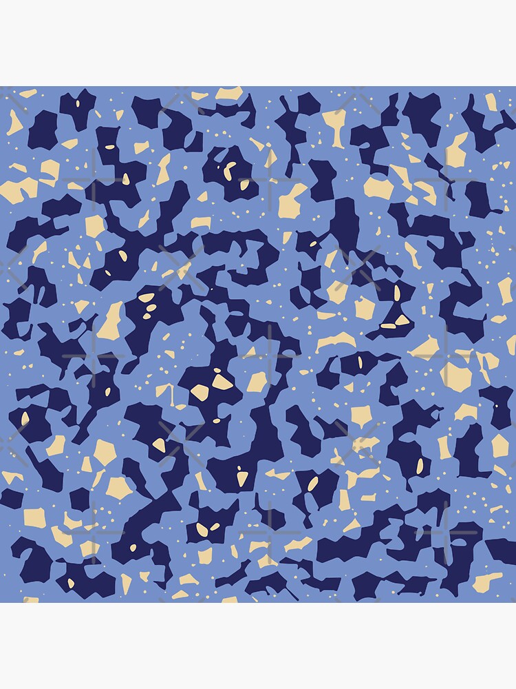 "Phantom Blue Camouflage Digital Camo Patterns in Blue Shades and Beige ...