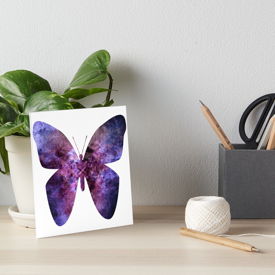 "Purple butterfly" Art Board Print for Sale by Anteia | Redbubble