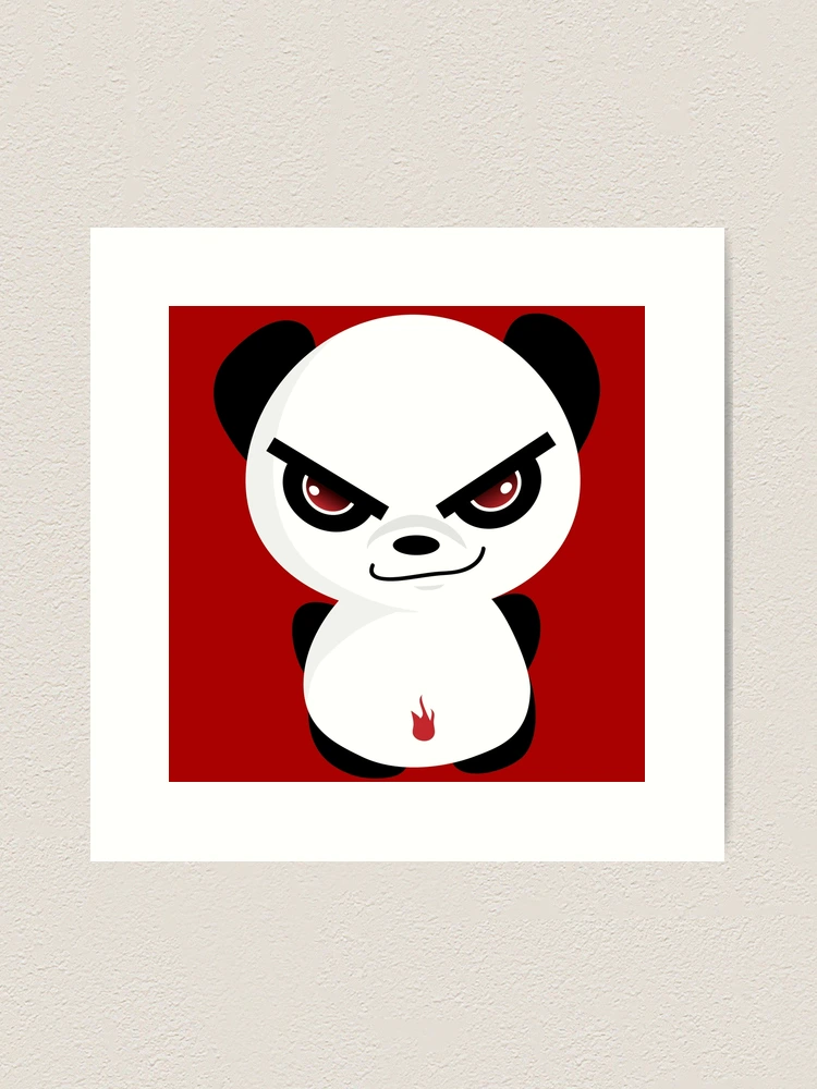 Evil Panda Drawing Panda Head Panda Bear Evil' Sticker | Spreadshirt