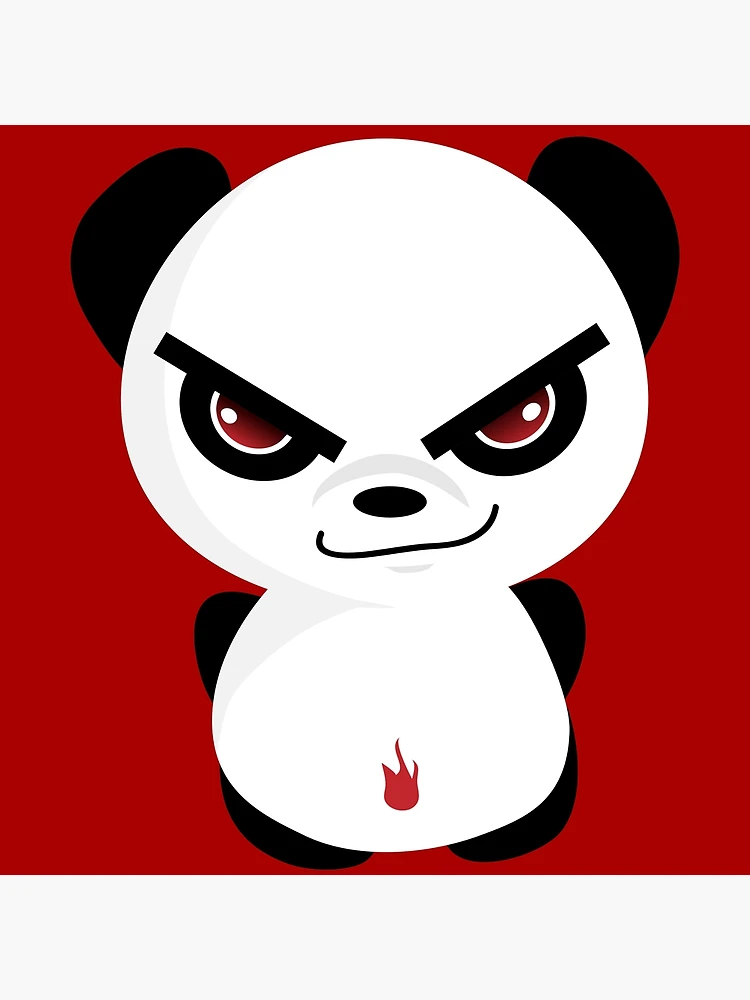 Evil Panda Drawing Panda Head Panda Bear Evil' Sticker | Spreadshirt