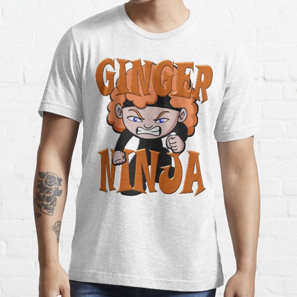 "GINGER NINJA" T-shirt for Sale by Paparaw | Redbubble | orange t ...