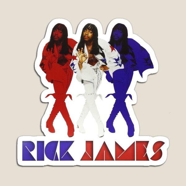 "Rick James (musician)" Magnet for Sale by ColSmokie | Redbubble