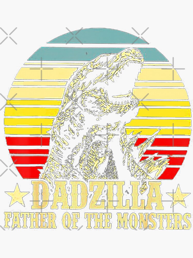 "Dadzilla" Sticker for Sale by ninaschmitt4 | Redbubble