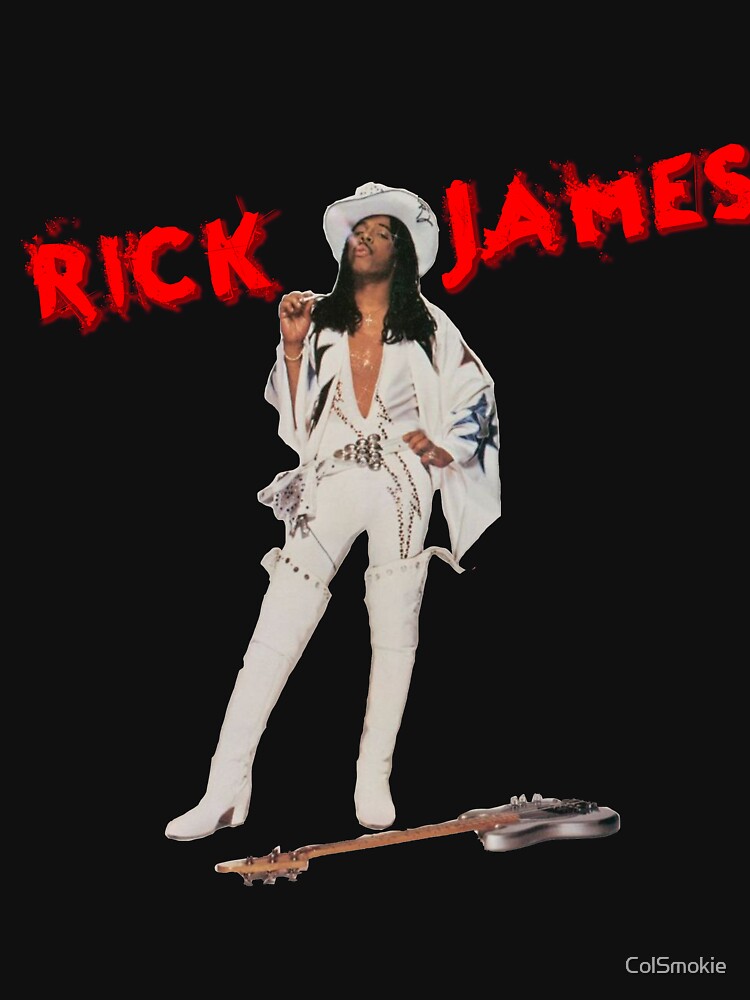"Rick James (artist)" T-shirt for Sale by ColSmokie | Redbubble | funk ...