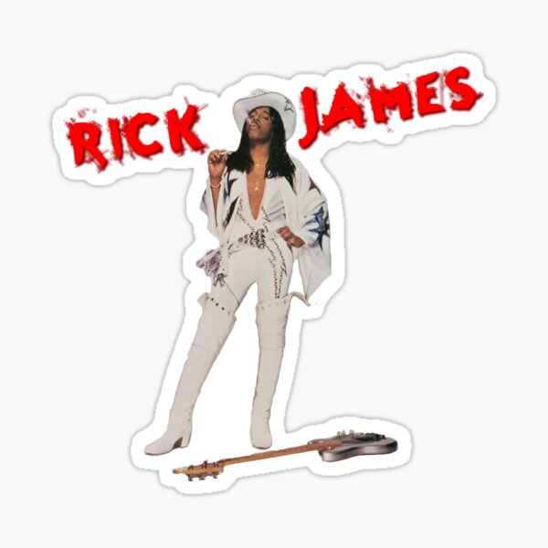 "Rick James (artist)" Sticker for Sale by ColSmokie | Redbubble
