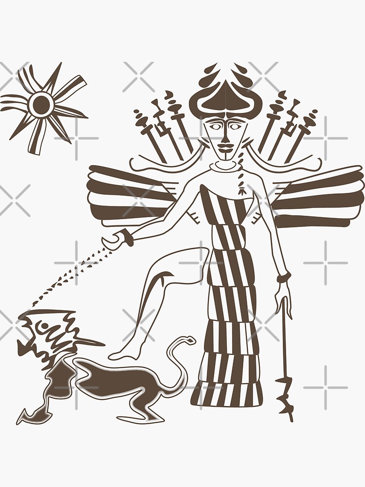 "Inanna" Sticker for Sale by zuen | Redbubble