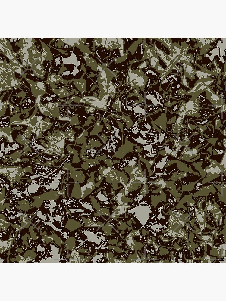 "Tree Leaves Camouflage Digital Camo Patterns in Green Shades" Poster ...