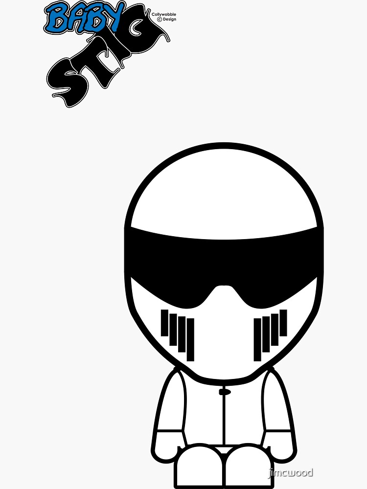 "The Stig - Baby Stig" Sticker for Sale by jimcwood | Redbubble