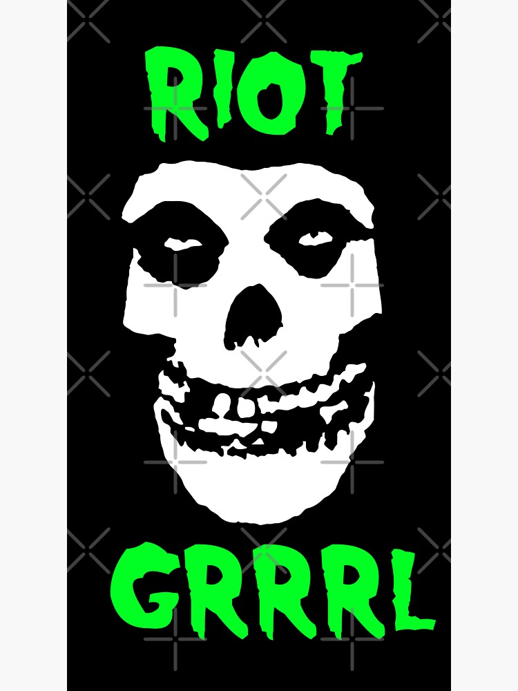 "Riot GRRRL Skull" Sticker for Sale by talkitoff | Redbubble