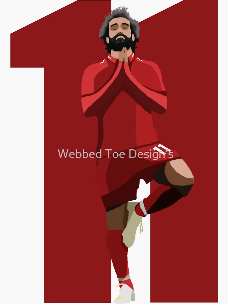 "Liverpool's Mo Salah" Sticker for Sale by TDCartoonArt | Redbubble