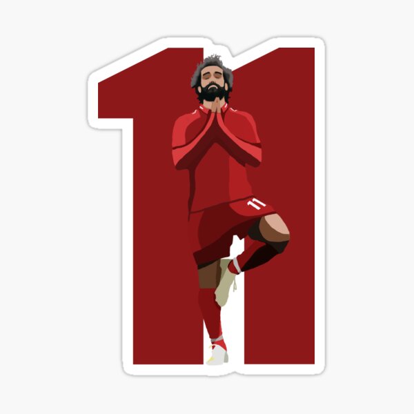 "Liverpool's Mo Salah" Sticker for Sale by TDCartoonArt | Redbubble