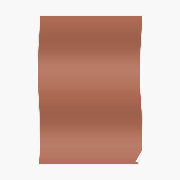 "Dark Tanned Skin Tone Solid Color" Poster for Sale by Dator | Redbubble