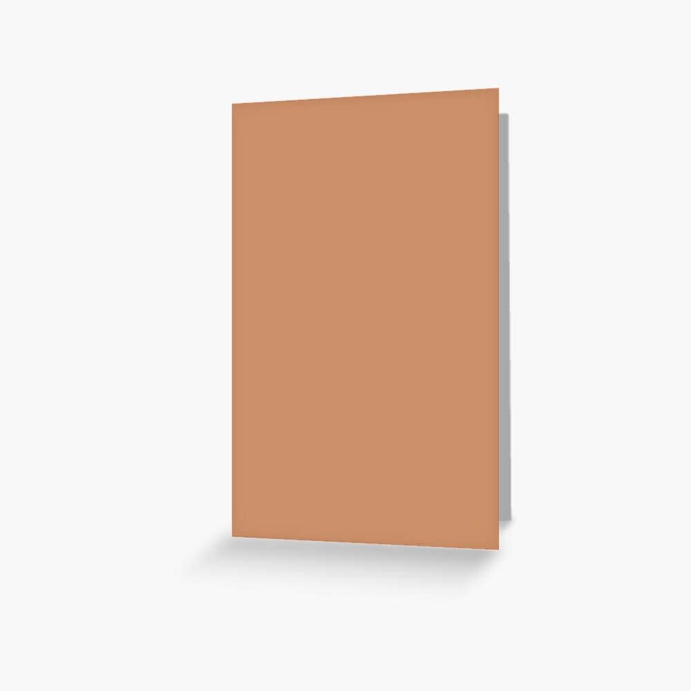 "Suntanned Skin Tone Solid Color" Greeting Card for Sale by Dator ...