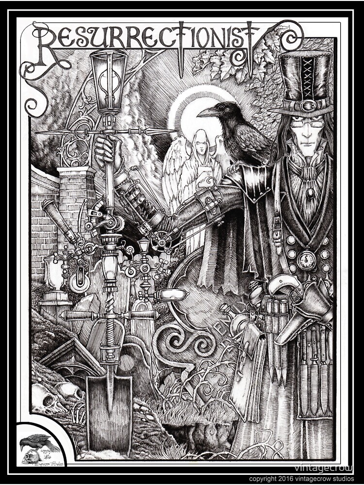 "The Resurrectionist " Sticker for Sale by vintagecrow | Redbubble