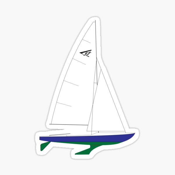 "Flying Fifteen Sailboat" Sticker for Sale by CHBB | Redbubble