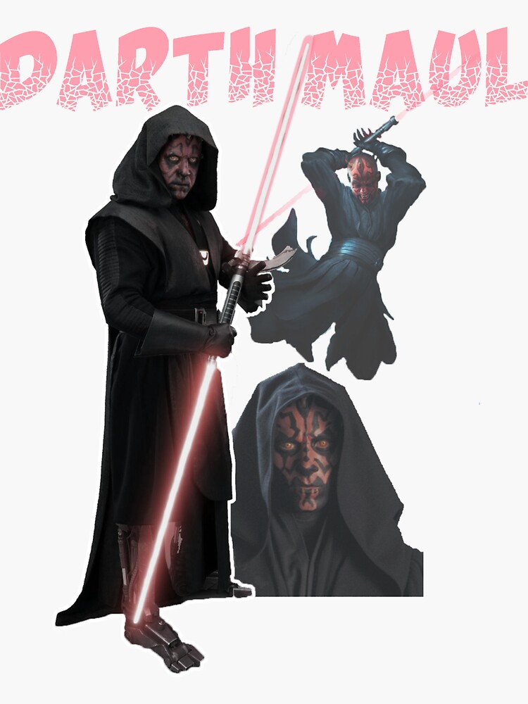 "Darth Maul Album Cover" Sticker for Sale by pearlyventricle | Redbubble