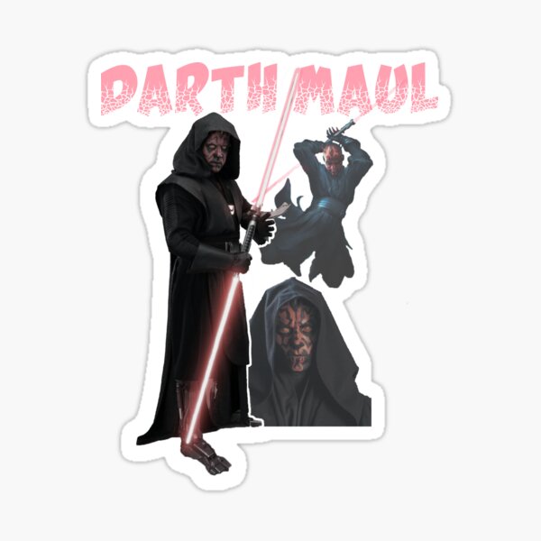 "Darth Maul Album Cover" Sticker for Sale by pearlyventricle | Redbubble