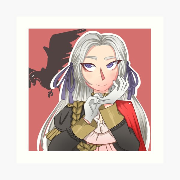 "Edelgard sticker (with bg)" Art Print by outlander04 | Redbubble