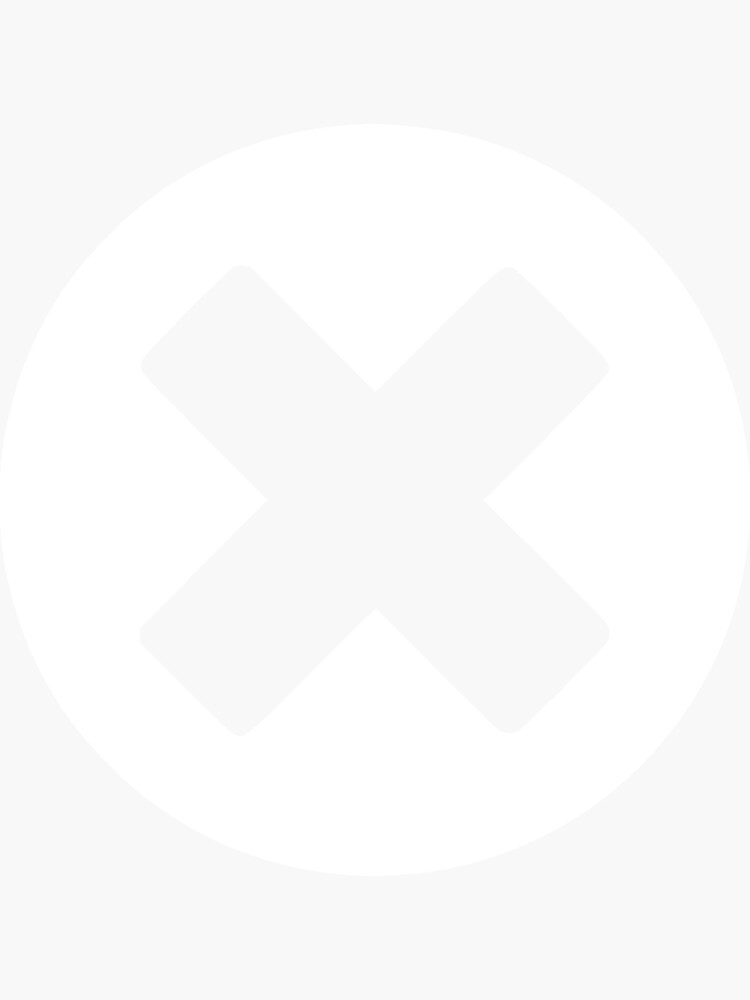 "Hazardous Cross Symbol" Sticker for Sale by Spartawolf | Redbubble