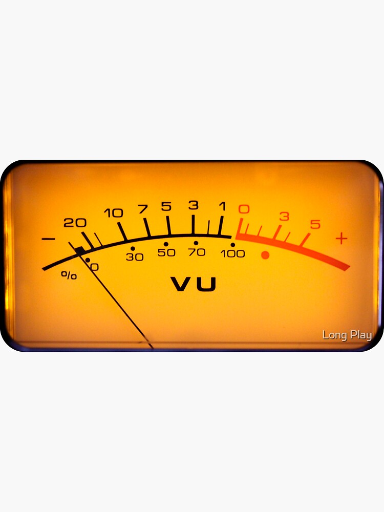 "Vu Meter" Sticker for Sale by longplay | Redbubble