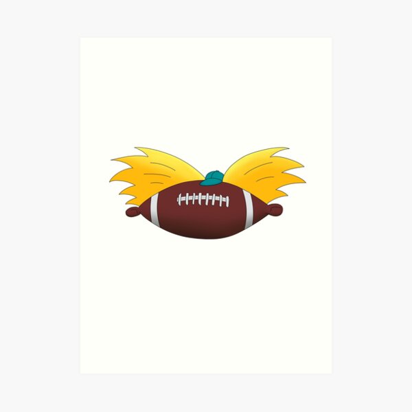 "Hey Arnold Football Head" Art Print for Sale by chrisjjart | Redbubble