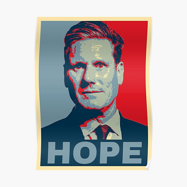 "Keir Starmer Hope Print" Poster for Sale by fizfoz | Redbubble