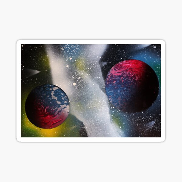 "Planets Galaxy Milky Way" Sticker by RuaBestiary | Redbubble