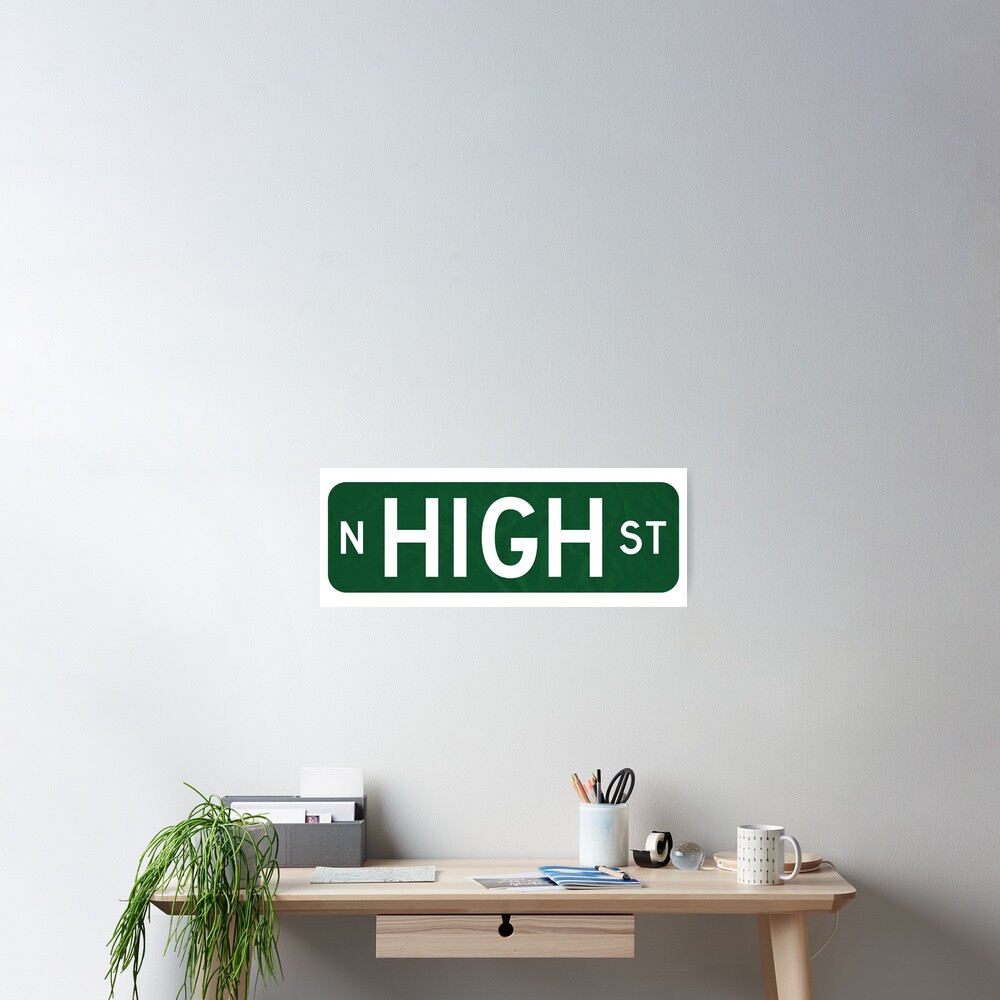 "North High Street Sign" Poster for Sale by afrad | Redbubble