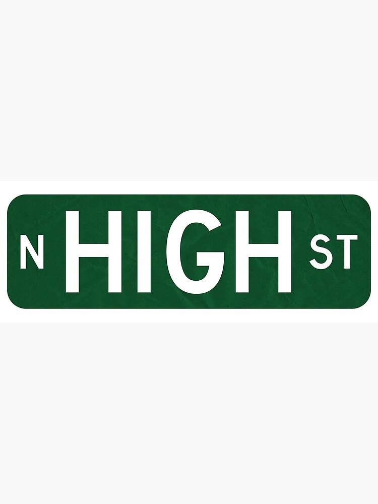 "North High Street Sign" Poster for Sale by afrad | Redbubble