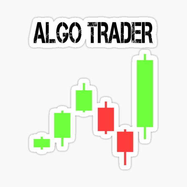 "Algo Trader Daytrader Stock Trader and Analyst Candlestick" Sticker ...