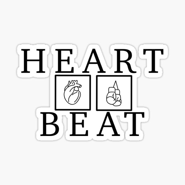 "Heart beat" Sticker by Ovisdesign | Redbubble