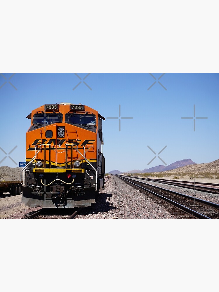 "BNSF Train Mojave Desert" Poster for Sale by sublimepw | Redbubble