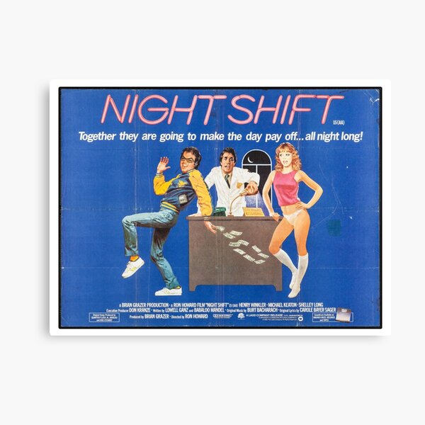 "Night Shift Movie Poster" Canvas Print for Sale by Cuttintees | Redbubble