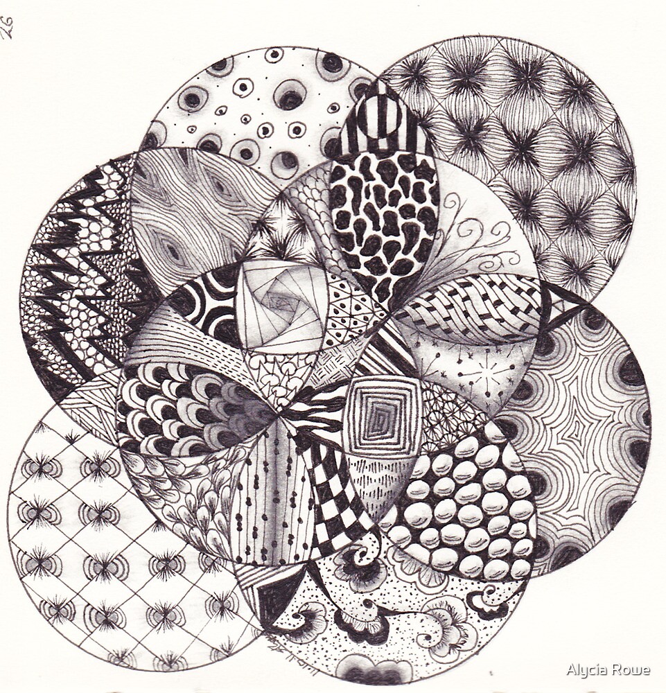 "Zentangle 5" by Alycia Rowe | Redbubble