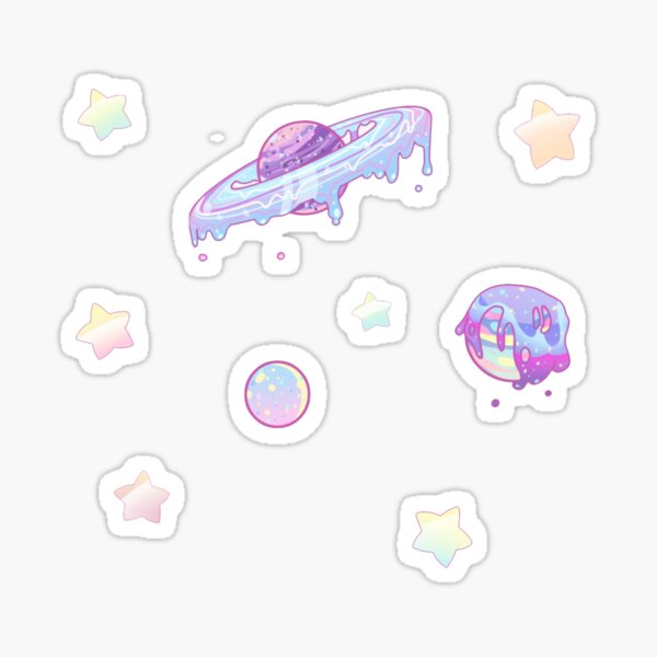 "Purple Space Aesthetic Sticker Pack" Sticker for Sale by alyssamio ...