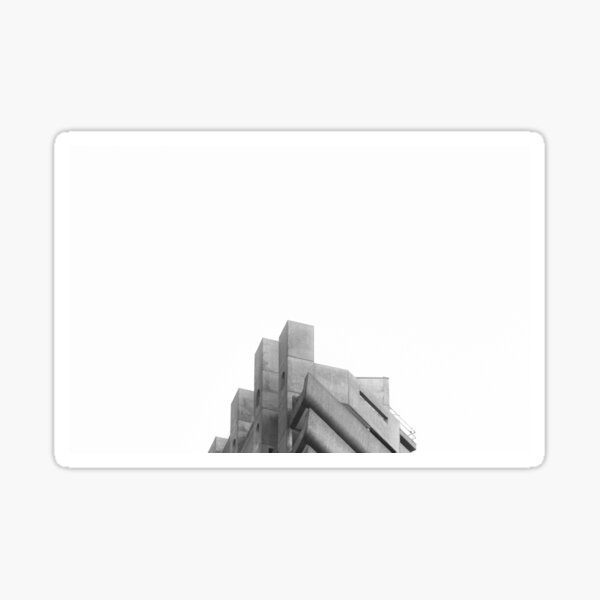 "Minimalist Architecture with Negative Space" Sticker by nicholashf ...