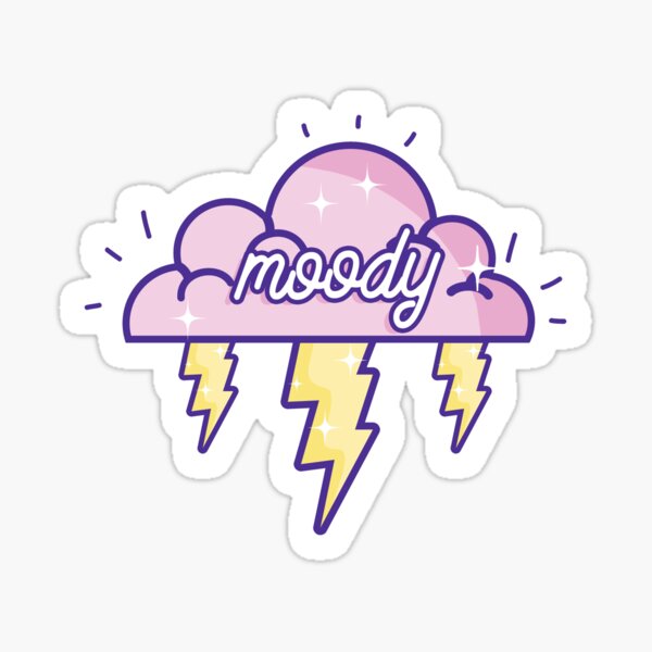 "Moody" Sticker for Sale by cleveralice | Redbubble